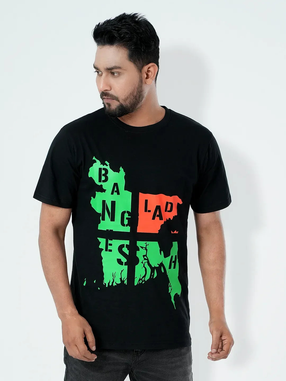 Men's Bangladesh Map Printed T-shirt – KLOTHEN