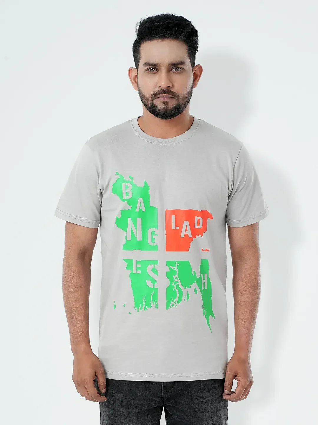 Men's Bangladesh Map Printed T-shirt – KLOTHEN