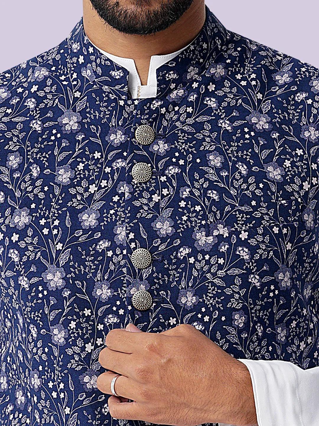 Men's Flower Hemline Classic V Shape Vest – KLOTHEN